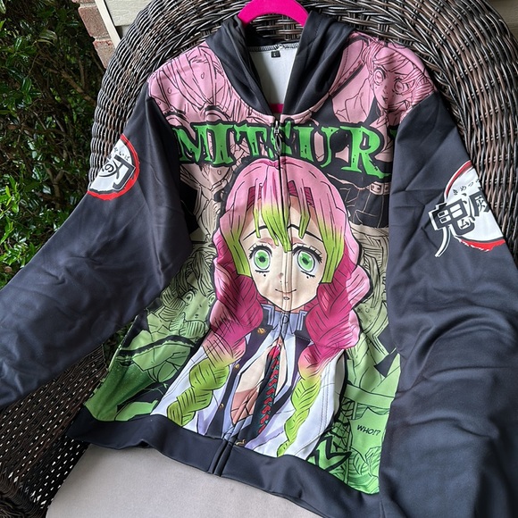 Gear Otaku | Jackets & Coats | Mitsuri Kanroji Hoodie Custom Kimetsu ...